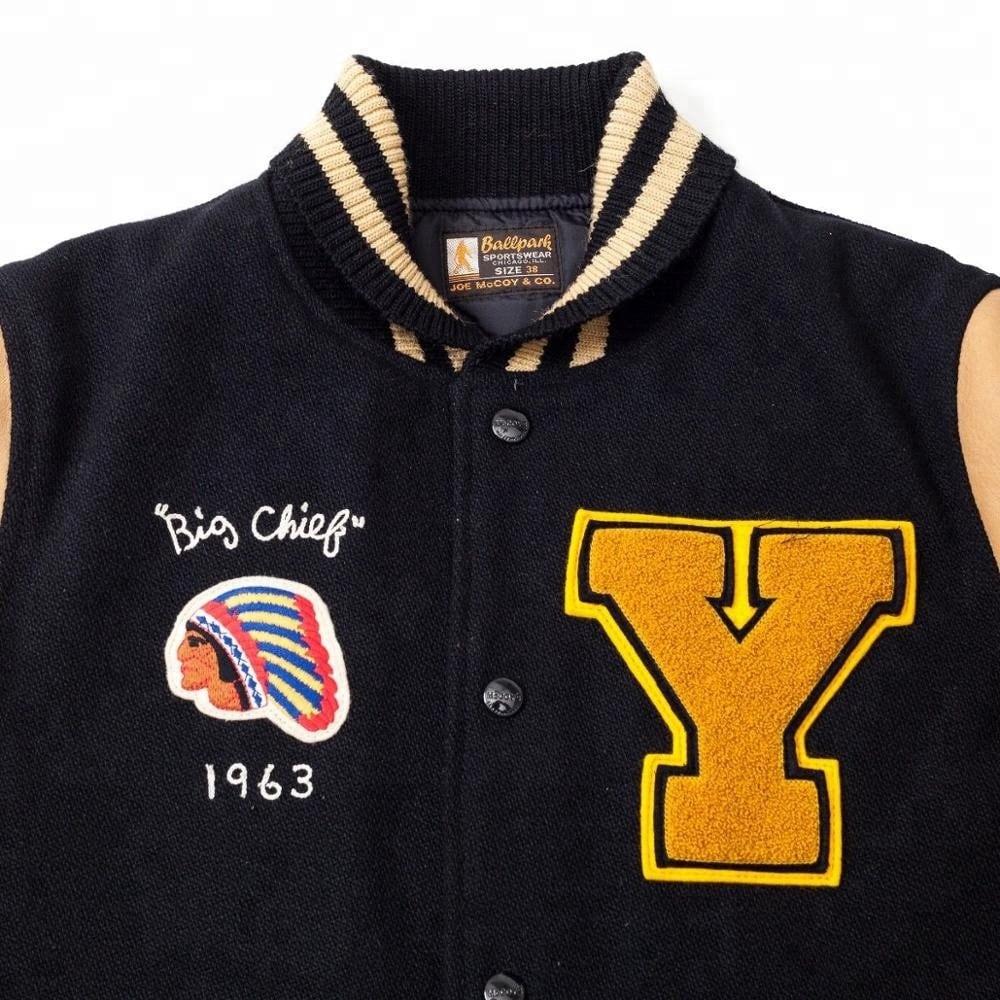 Custom Embroidered Wool Varsity Jacket: Leather Sleeves, Personalized ...