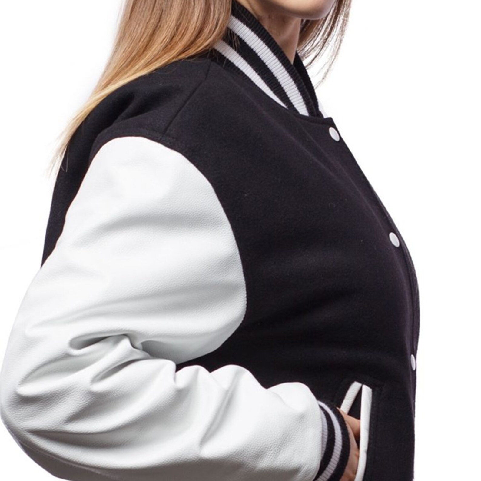 Birthday Gift Idea, Long Sleeve Baseball Varsity Jacket Unisex Blank ...