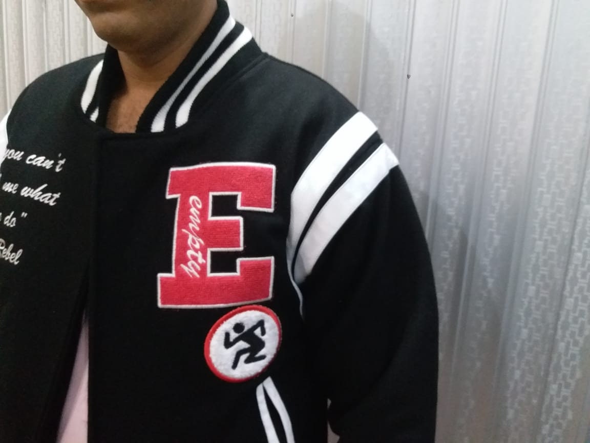 Customized Varsity Letterman Baseball Jacket | Custom Chenille Patch ...