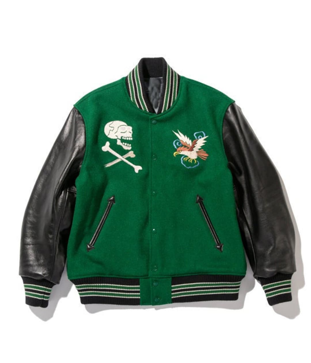 Green Varsity Jacket, Custom Men Baseball Jacket, Varsity Bomber Jacket ...
