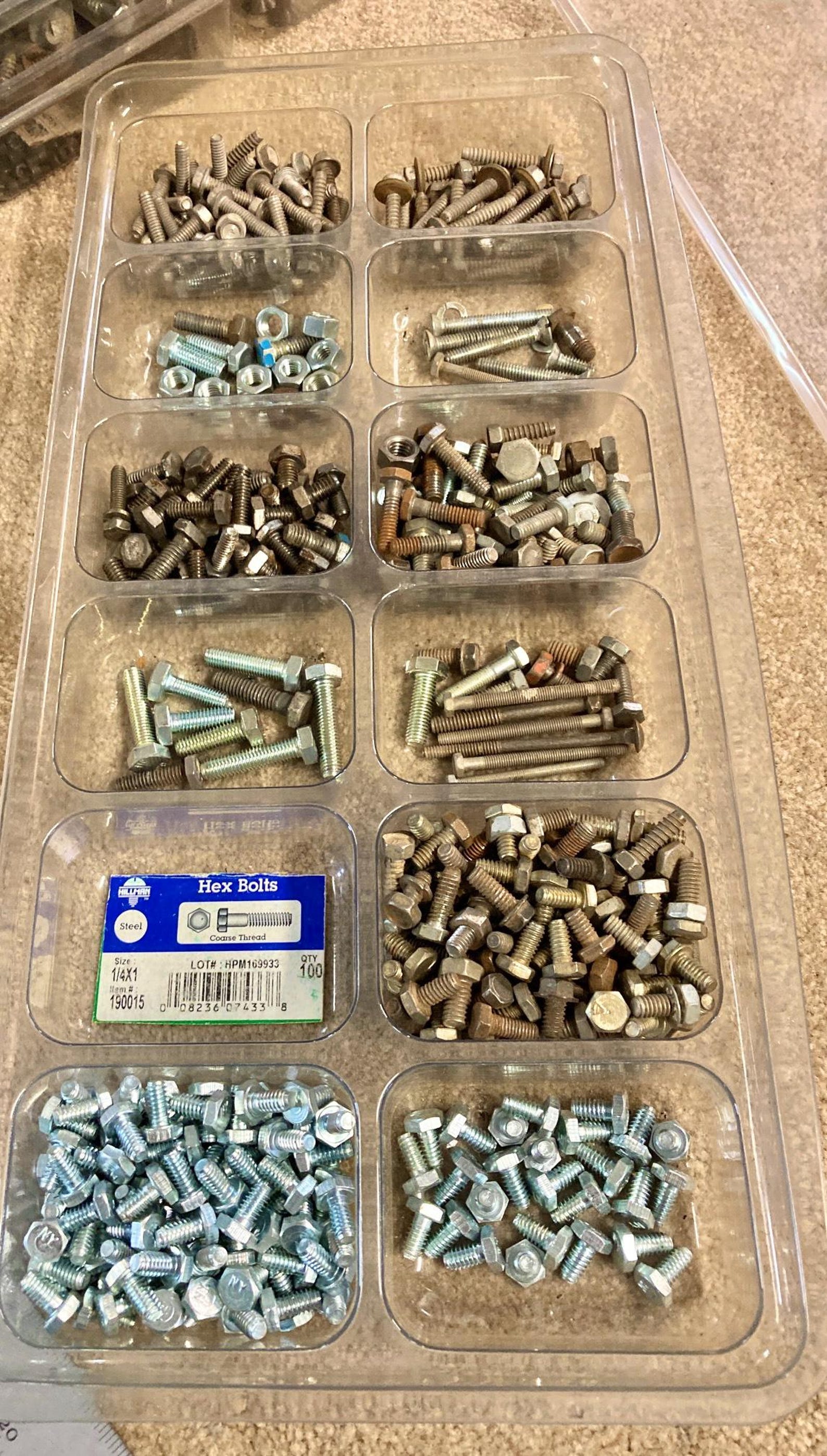 Storage Organization Garage, Screw Organizer, Hardware Bin, Sorting ...