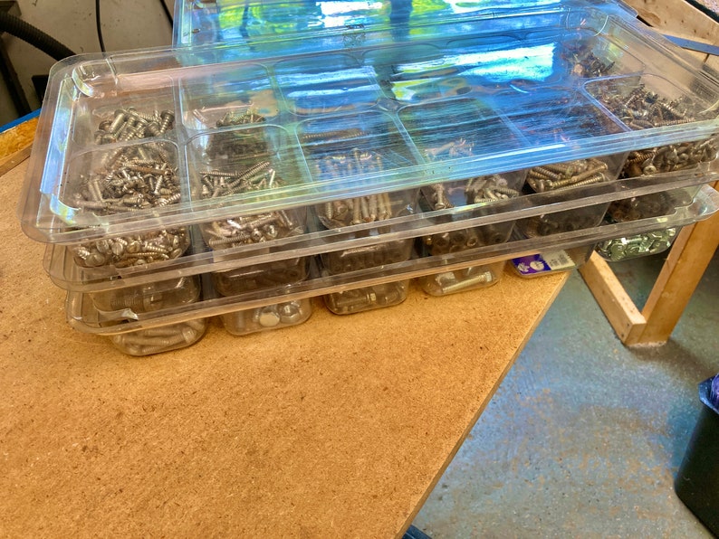 Storage Organization Garage, Screw Organizer, Hardware Bin, Sorting ...