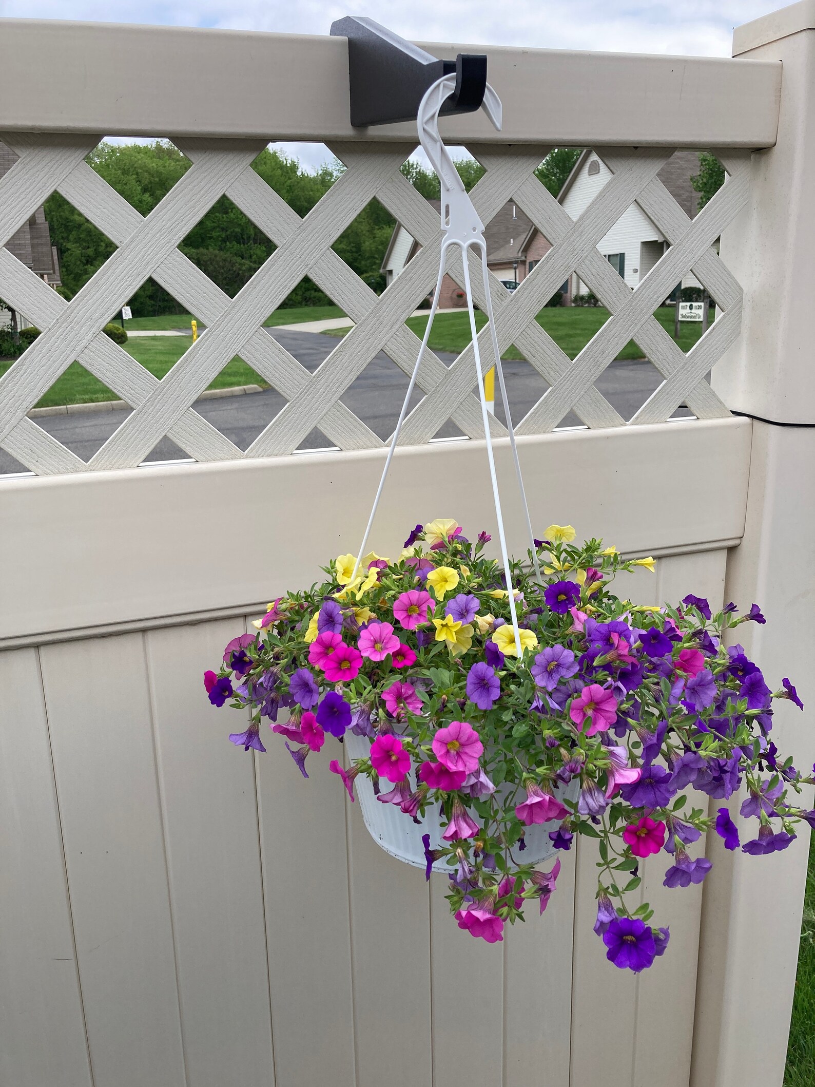 Plant Hanger, Fence, Garden, Outdoor Furniture, Patio, Garden Accessory ...