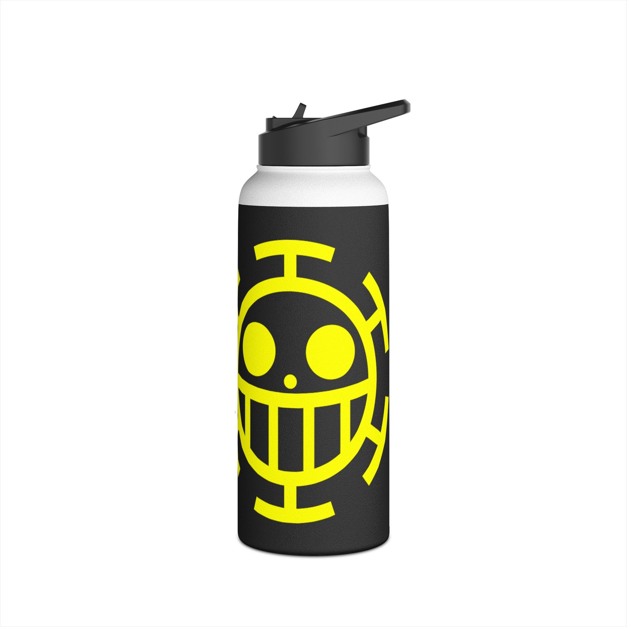 Heart Pirates Jolly Roger, One Piece, Stainless Steel Water Bottle - Etsy