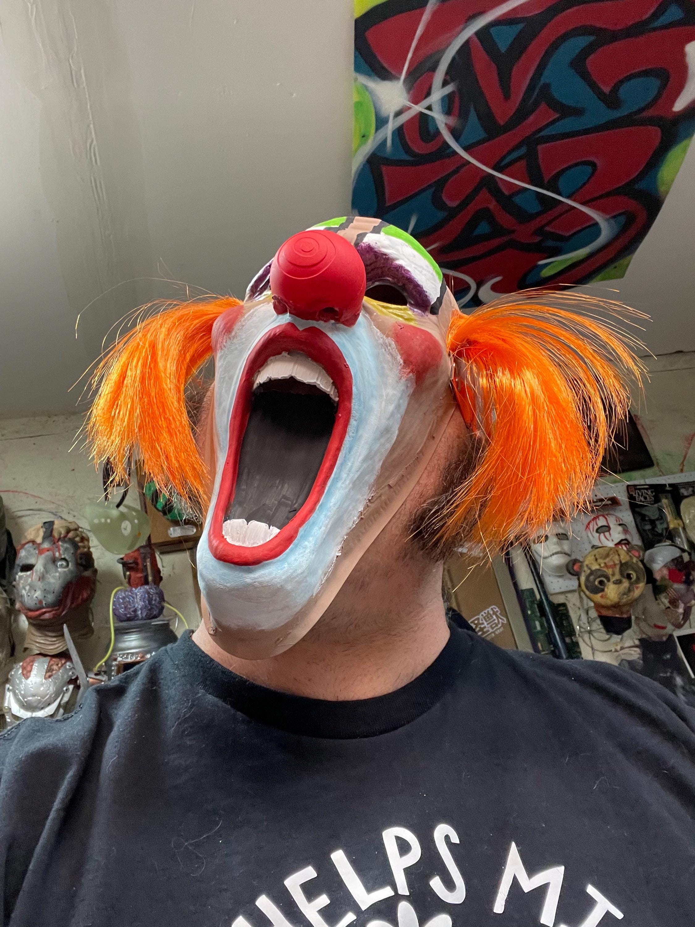 West German Clown Style Silent Screamer Re-haul Half Mask Slipknot ...