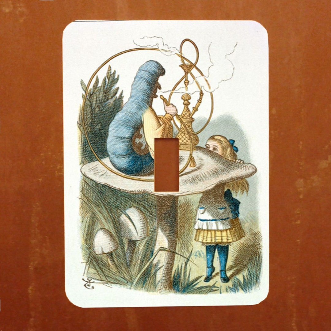 Alice Meets the Caterpillar Alice in Wonderland Tenniel - Etsy