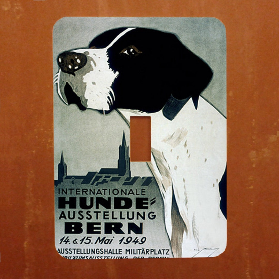 Pointer Dog Vintage Dog Show Poster Light Switch Cover - Etsy
