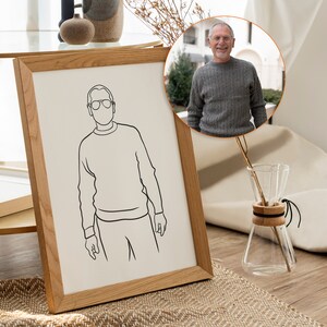 Custom Line Drawing, Family Line Art Drawing, Personalized Mother Gift ...