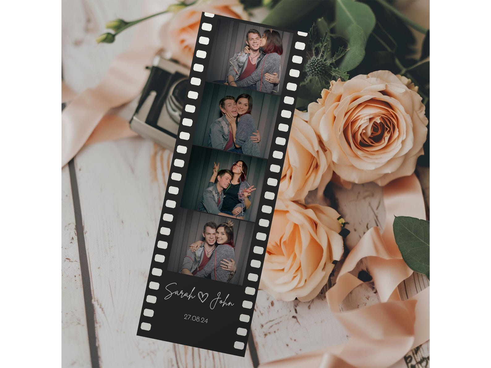 Photobooth Film Photo Strip Camera Roll Template Canva Film Reel Frame ...