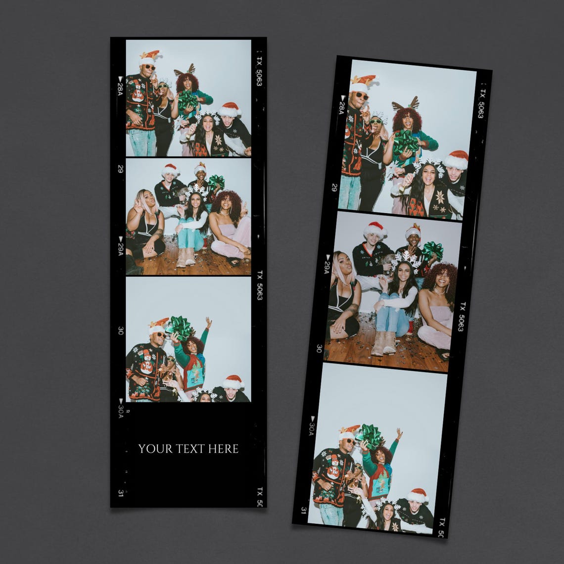 Photo Booth Strip Editable Template, Customizable Film Strip, Vintage ...