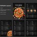 Black Pizza Menu Brochure Flyer for Pizzaria, Editable Template Canva ...