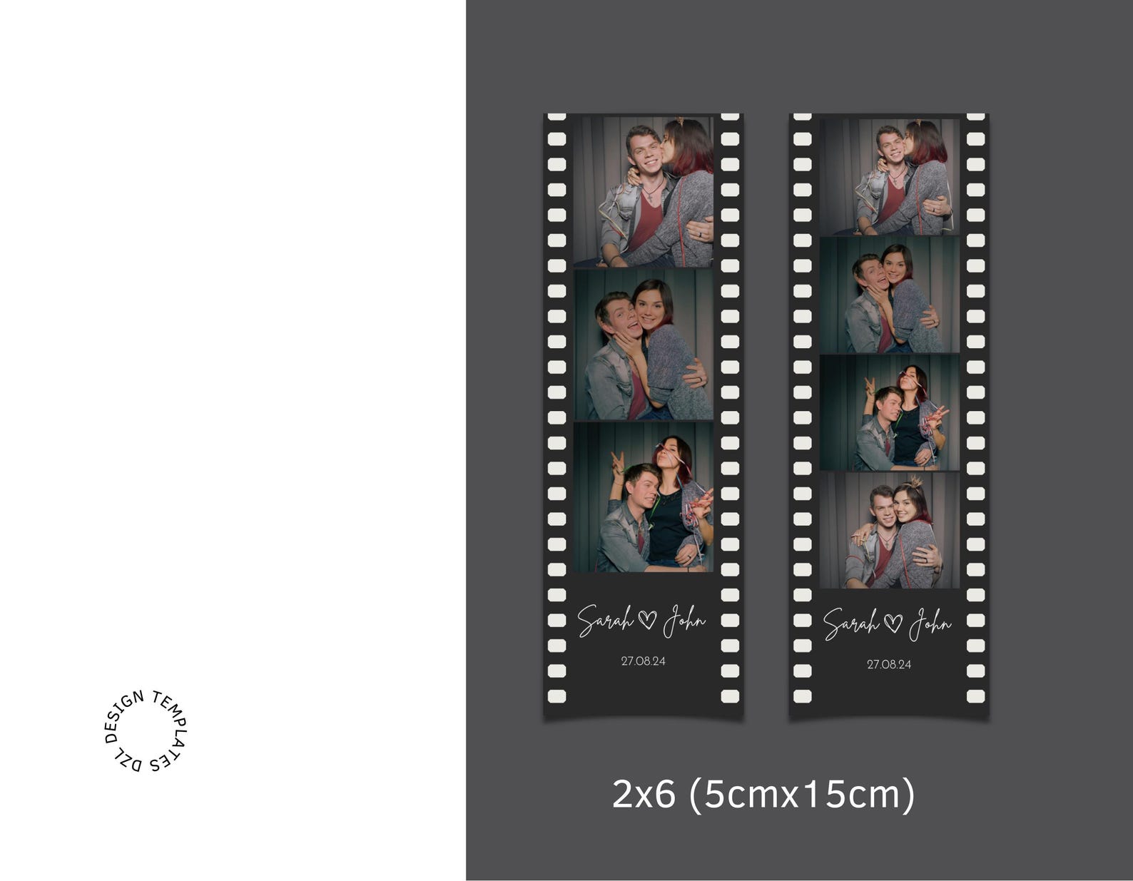 Photobooth Film Photo Strip Camera Roll Template Canva Film Reel Frame ...