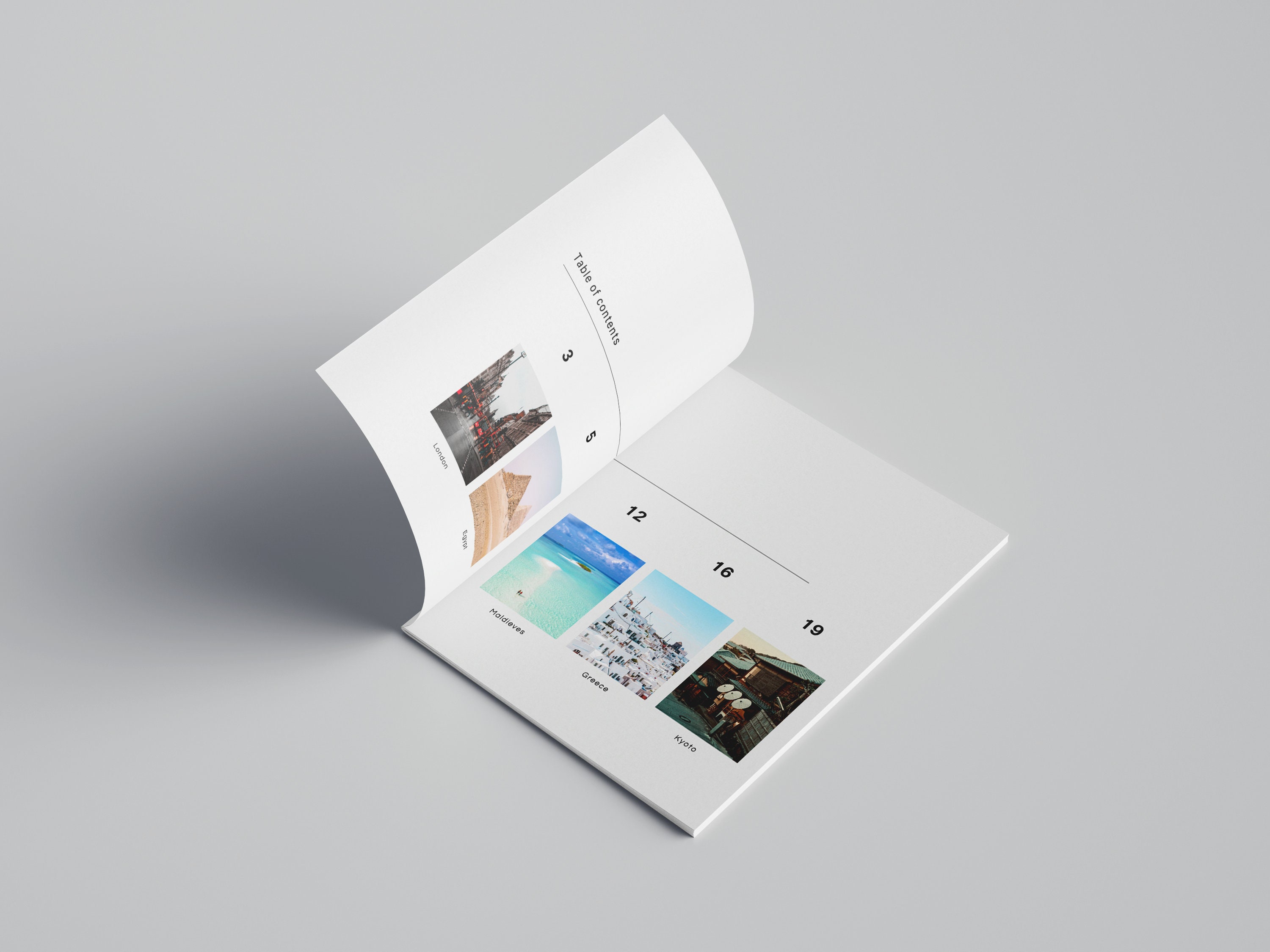 Minimalist Travel Magazine Layout Canva Template, Ebook Blog Design ...