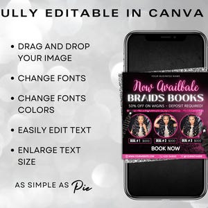 Braid Flyer, Knotless Braid Flyer, Locs Flyer, Hair Stylist Promo ...