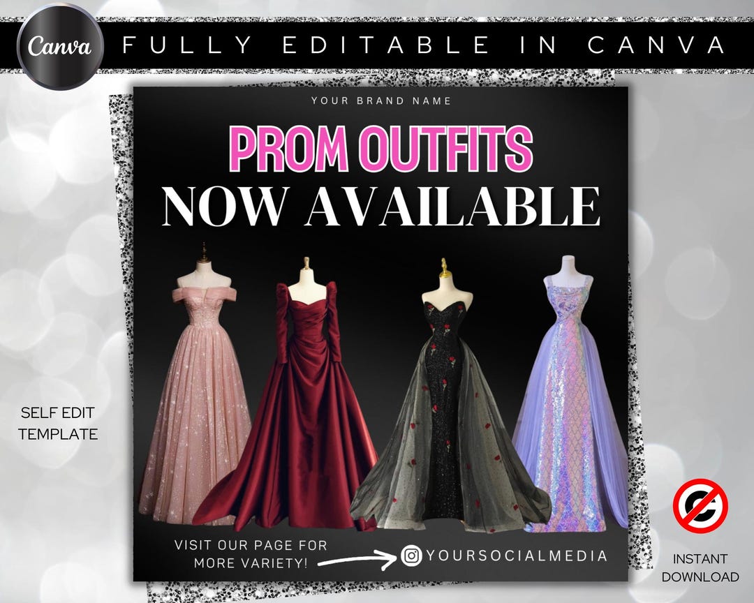 Prom Dress Flyer, Prom Send off Flyer, Prom Flyer, Prom Send off ...