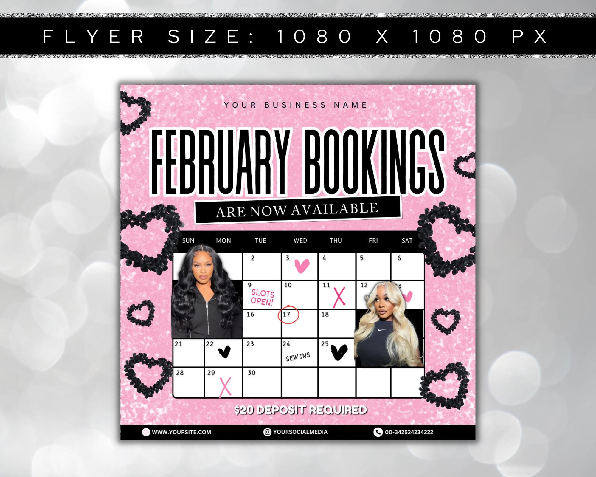 February Booking Flyer,february Books Open,now Booking Openfebruary ...