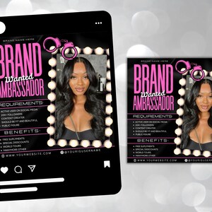 DIY Brand Ambassador Flyer, Ambassador Wanted, Bookings Open, Hair ...