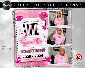 Homecoming Queen Flyer , Homecoming Flyer , Homecoming Campaign Flyer ...