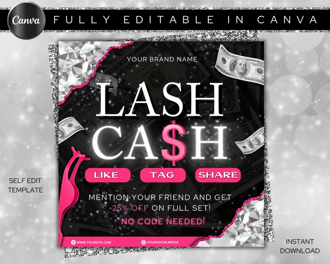 Lash Extension Flyers, Lash Book Now Flyer, Lash Cash Flyer, Lash ...