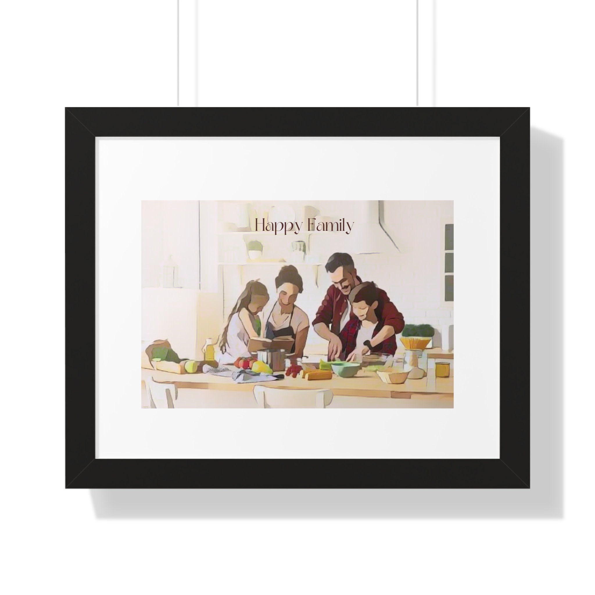 Happy Family Framed Horizontal Poster - Etsy