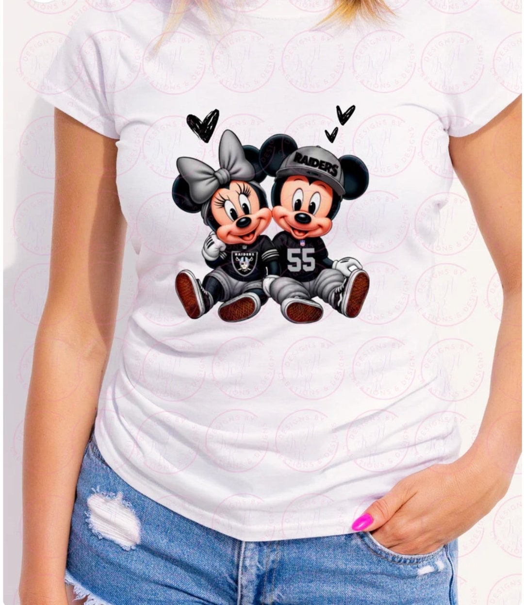 Mickey & Minnie Mouse Raiders T-shirt - Etsy