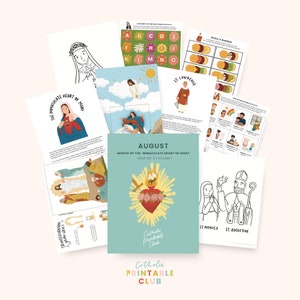 August Printable Bundle/ August Activities for Catholic Families ...