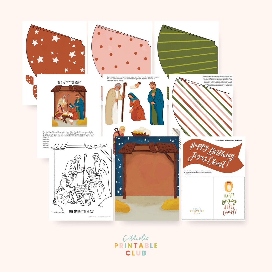 December Printable Bundle, Advent & Christmas Activities for Catholic ...