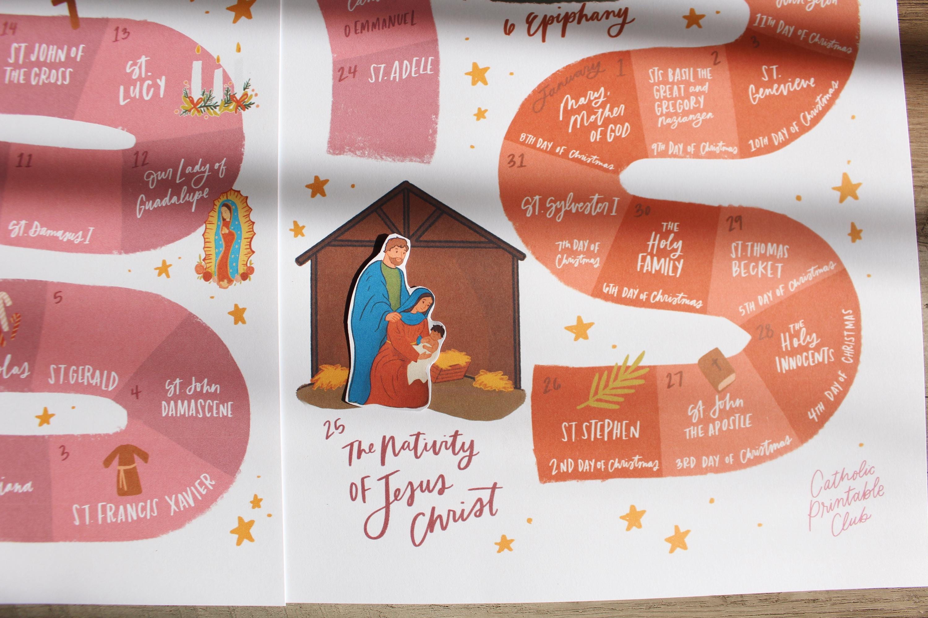 Road to Bethlehem Advent Calendar | Printable Countdown | Catholic ...