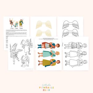 Feast of the Archangels Activity Bundle: Coloring Page & Angel Craft ...