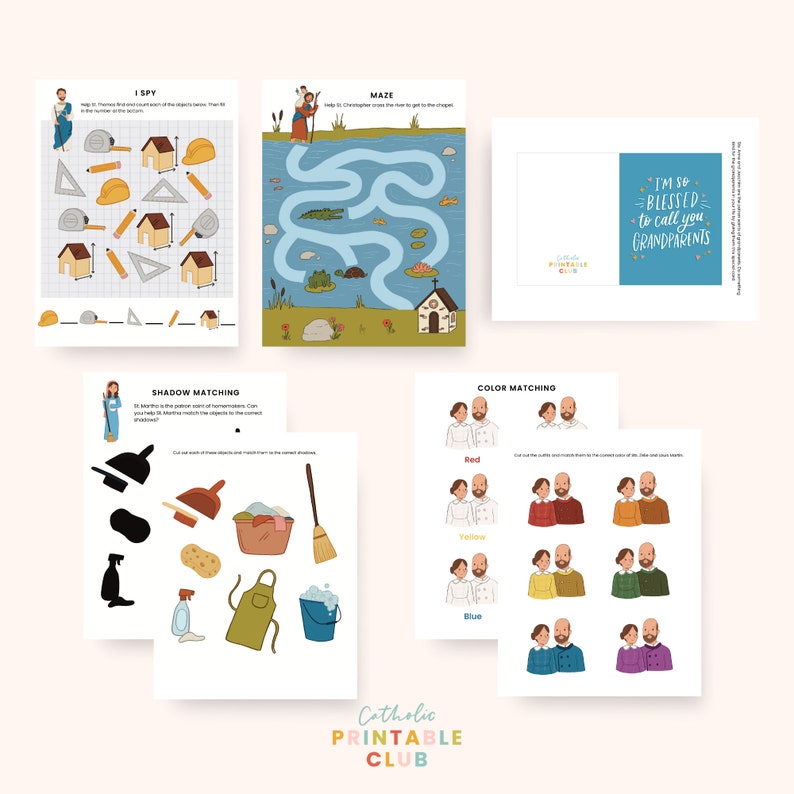 July Printable Bundle/ July Activities for Catholic Families/ Saints ...