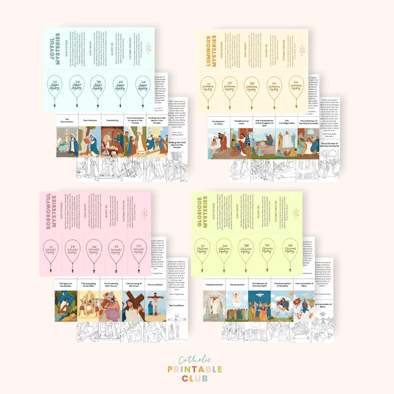 Our Lady of the Rosary Activity Bundle (CLASSROOM USE) - Etsy