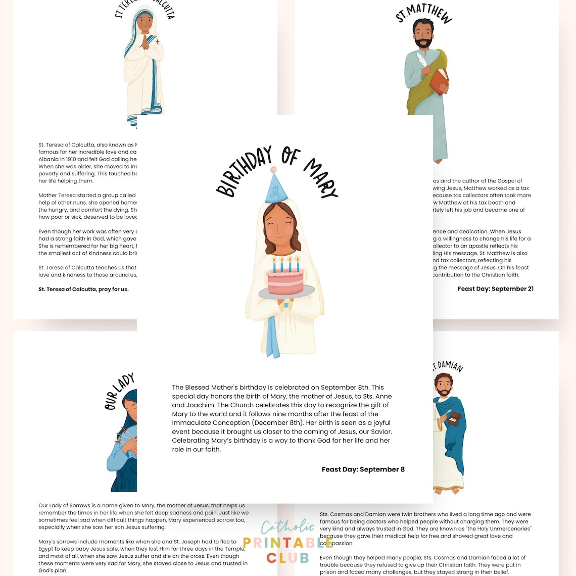 September Printable Bundle/ September Activities for Catholic Families ...