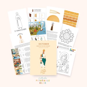 October Printable Bundle, October Activities for Catholic Kids ...