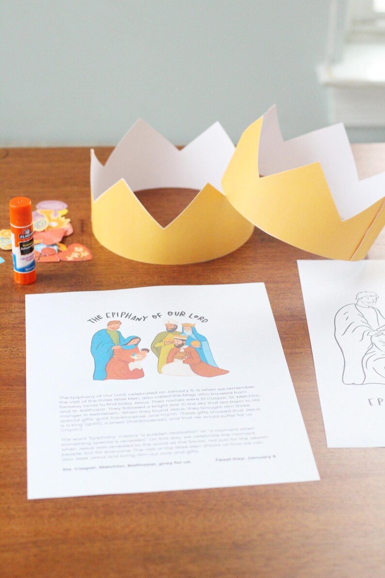 January Catholic Printable Pack, Mary, Mother of God, Epiphany, Baptism ...