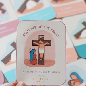 Stations of the Cross Printable Bundle: Reflection & Sequencing Cards ...