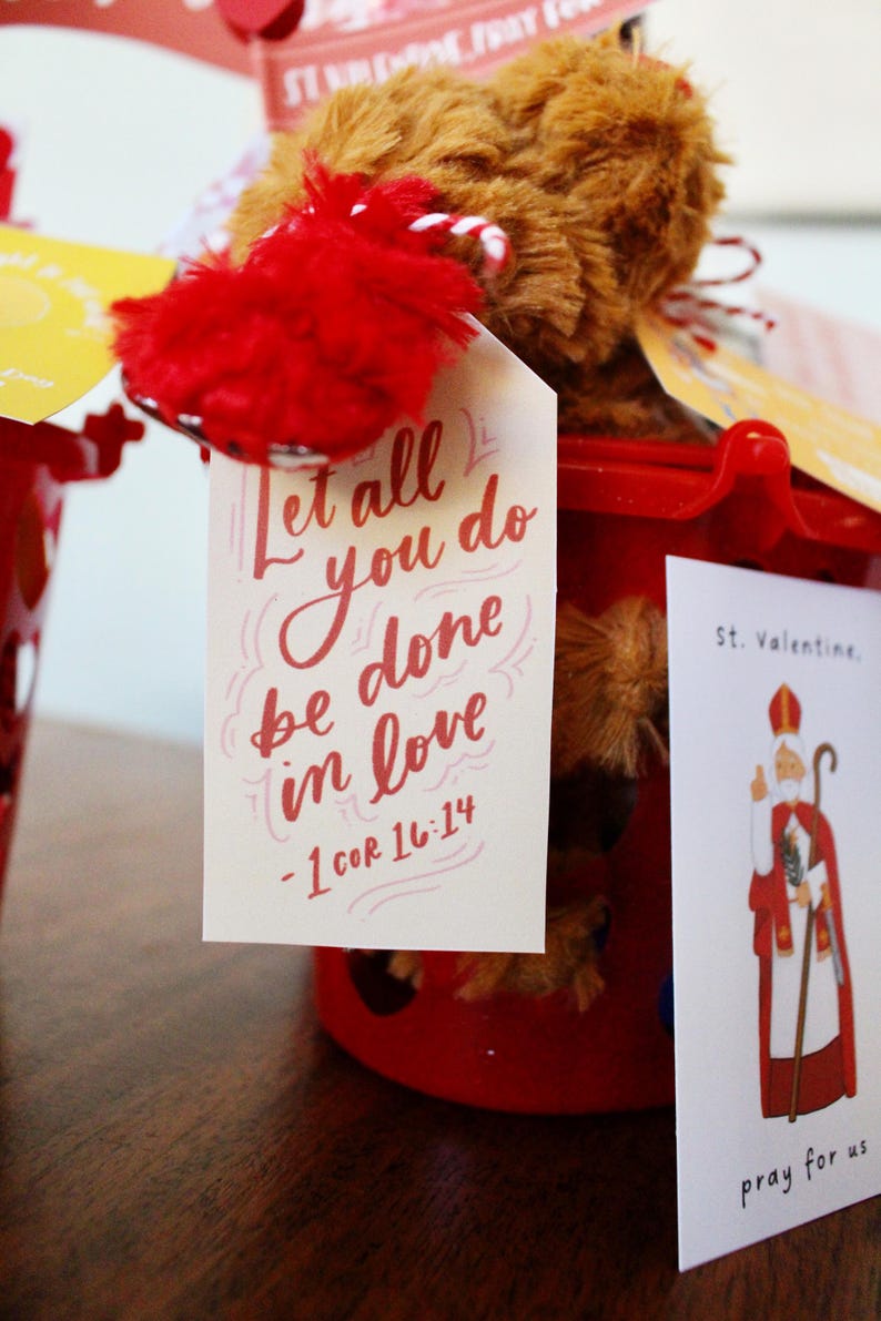 St. Valentine Party Printable Kit, Catholic Valentine Exchange Cards ...