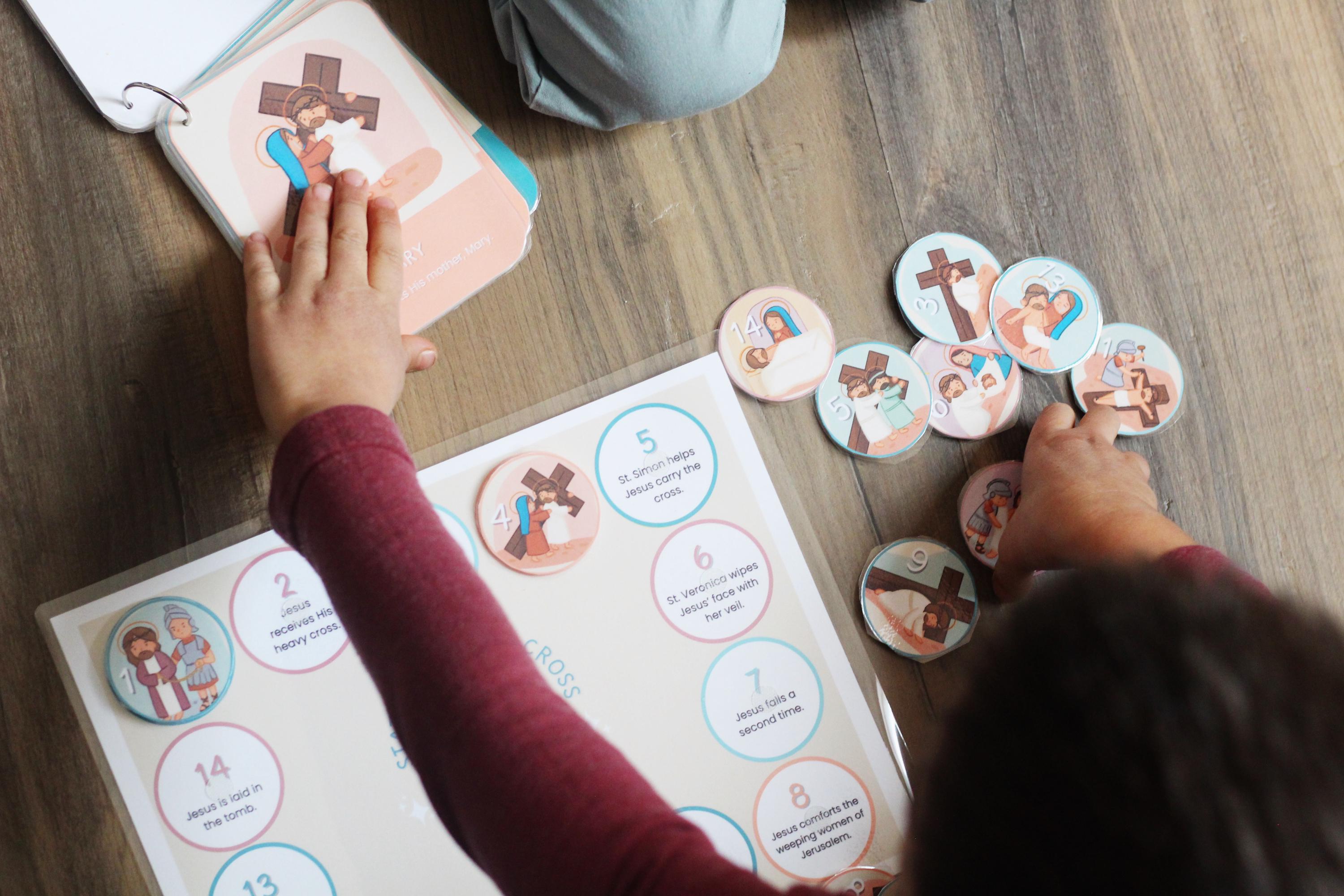 Stations of the Cross Printable Bundle: Reflection & Sequencing Cards ...