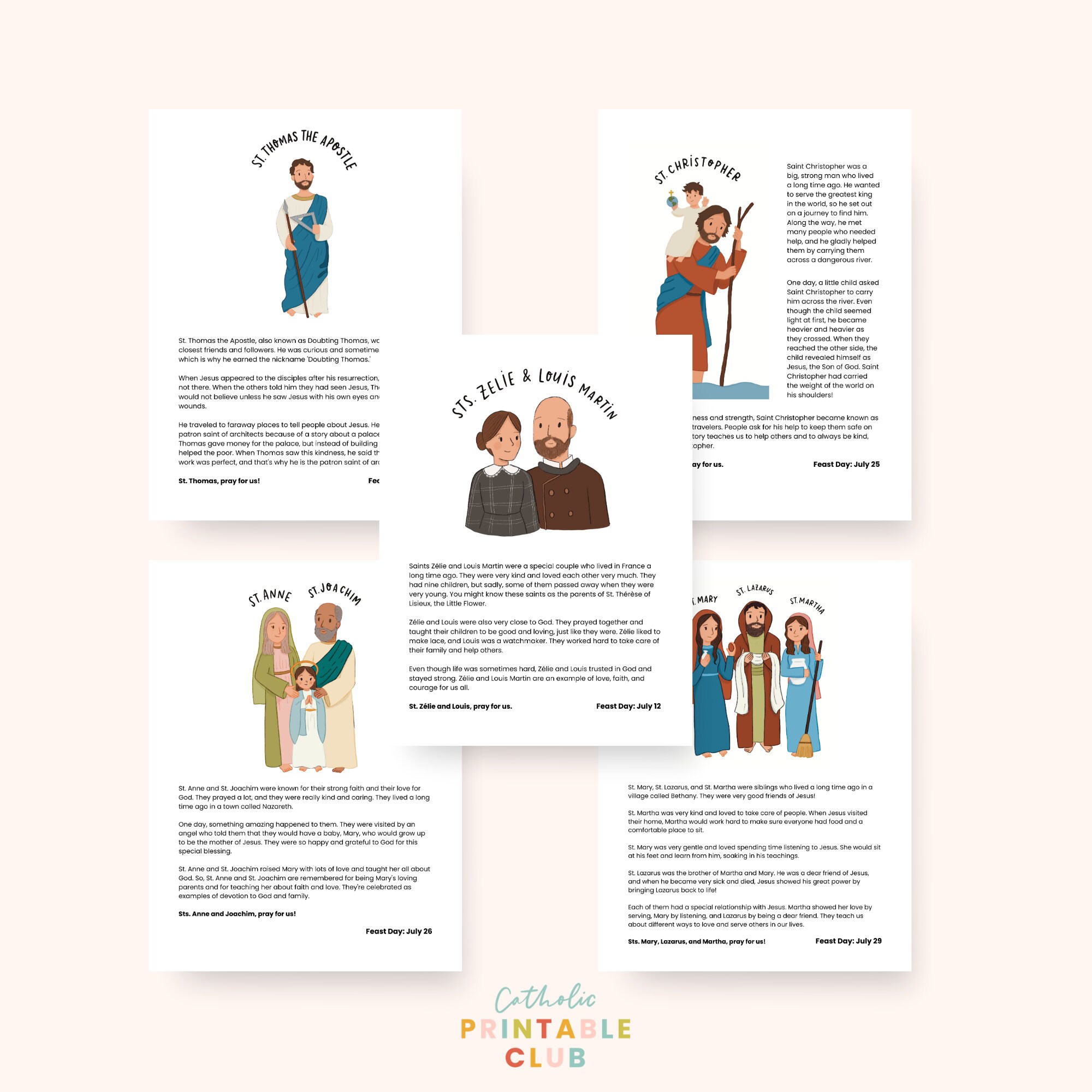 July Printable Bundle/ July Activities for Catholic Families/ Saints ...