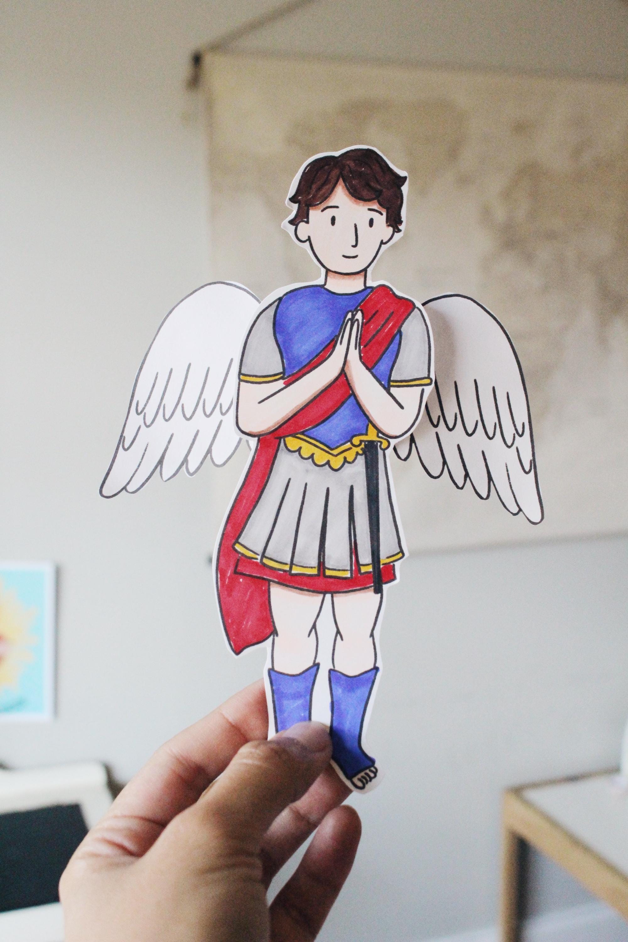 Feast of the Archangels Activity Bundle: Coloring Page & Angel Craft ...