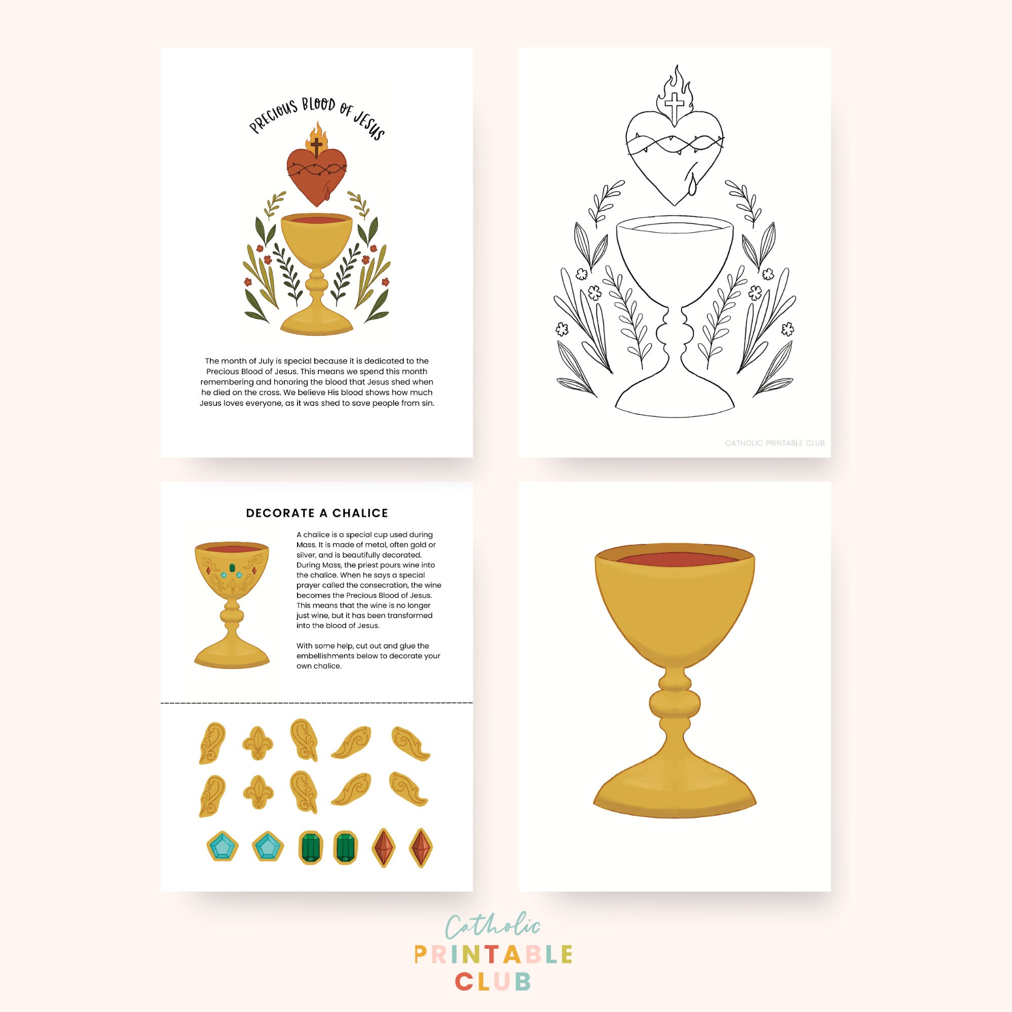 July Printable Bundle/ July Activities for Catholic Families/ Saints ...