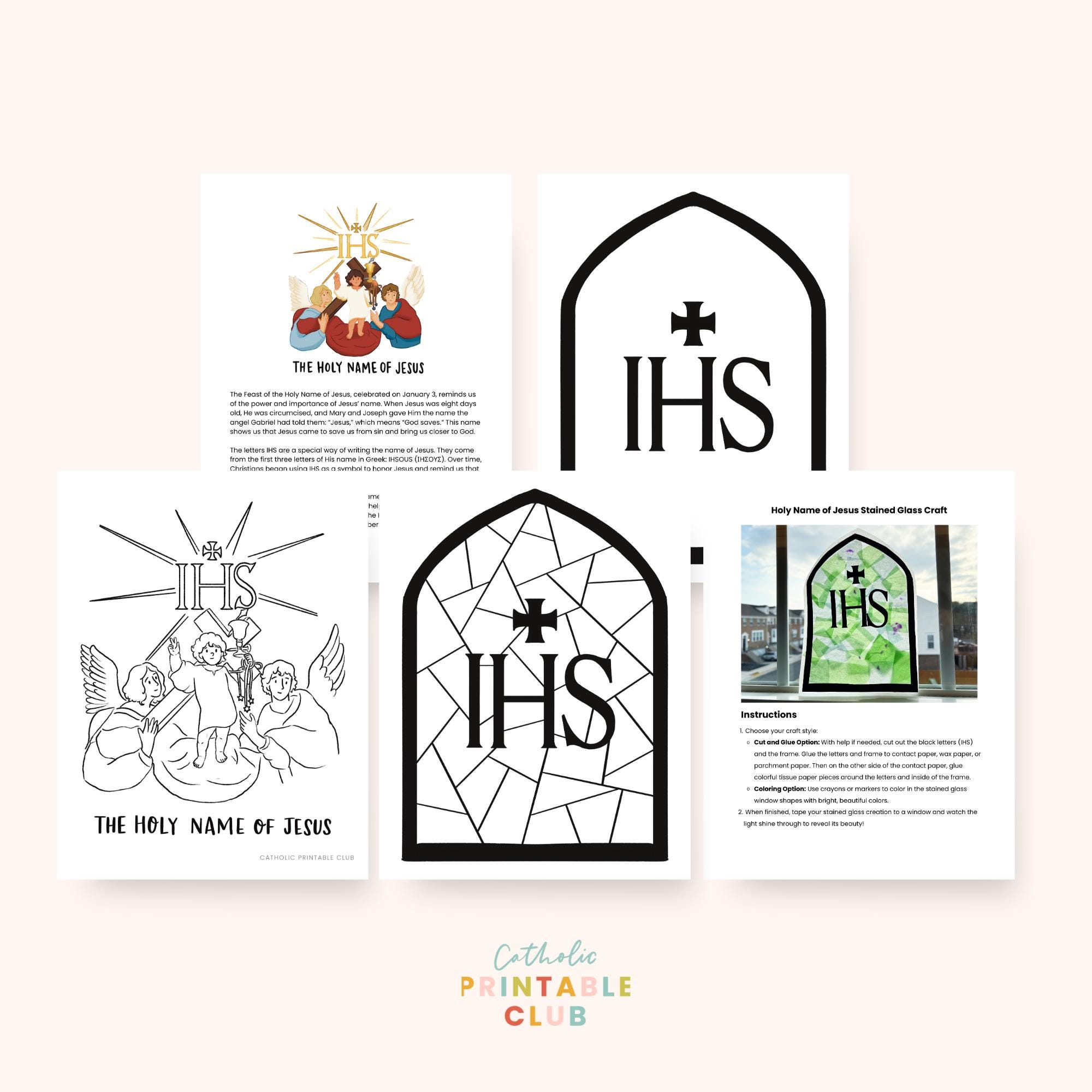 January Catholic Printable Pack, Mary, Mother of God, Epiphany, Baptism ...