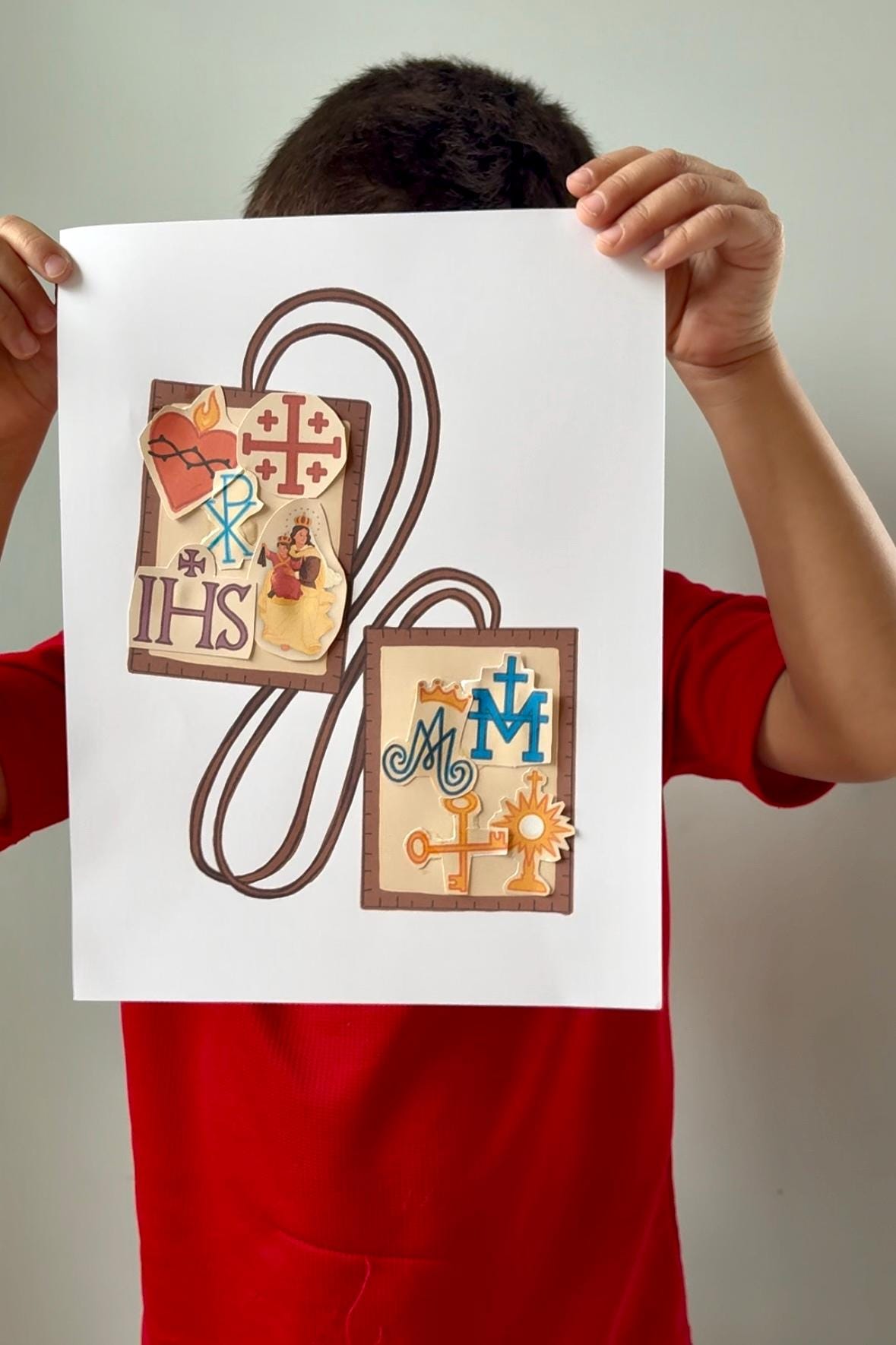 Our Lady of Mt. Carmel Coloring Page & Scapular Craft | Catholic Kids ...