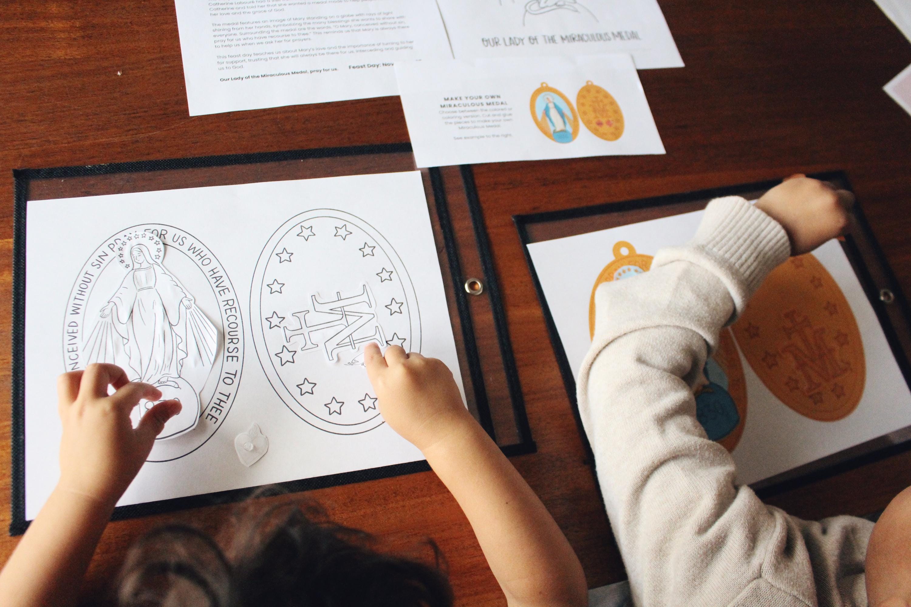 Our Lady of the Miraculous Medal Activity Bundle: Color Page ...