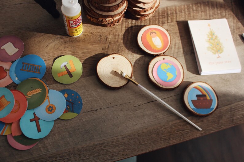 Printable Jesse Tree Ornaments | Advent Countdown | Bible Story Symbols ...