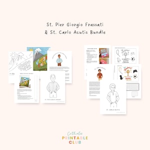 Modern Saints Activity Bundle: St. Carlo Acutis & St. Pier Giorgio ...