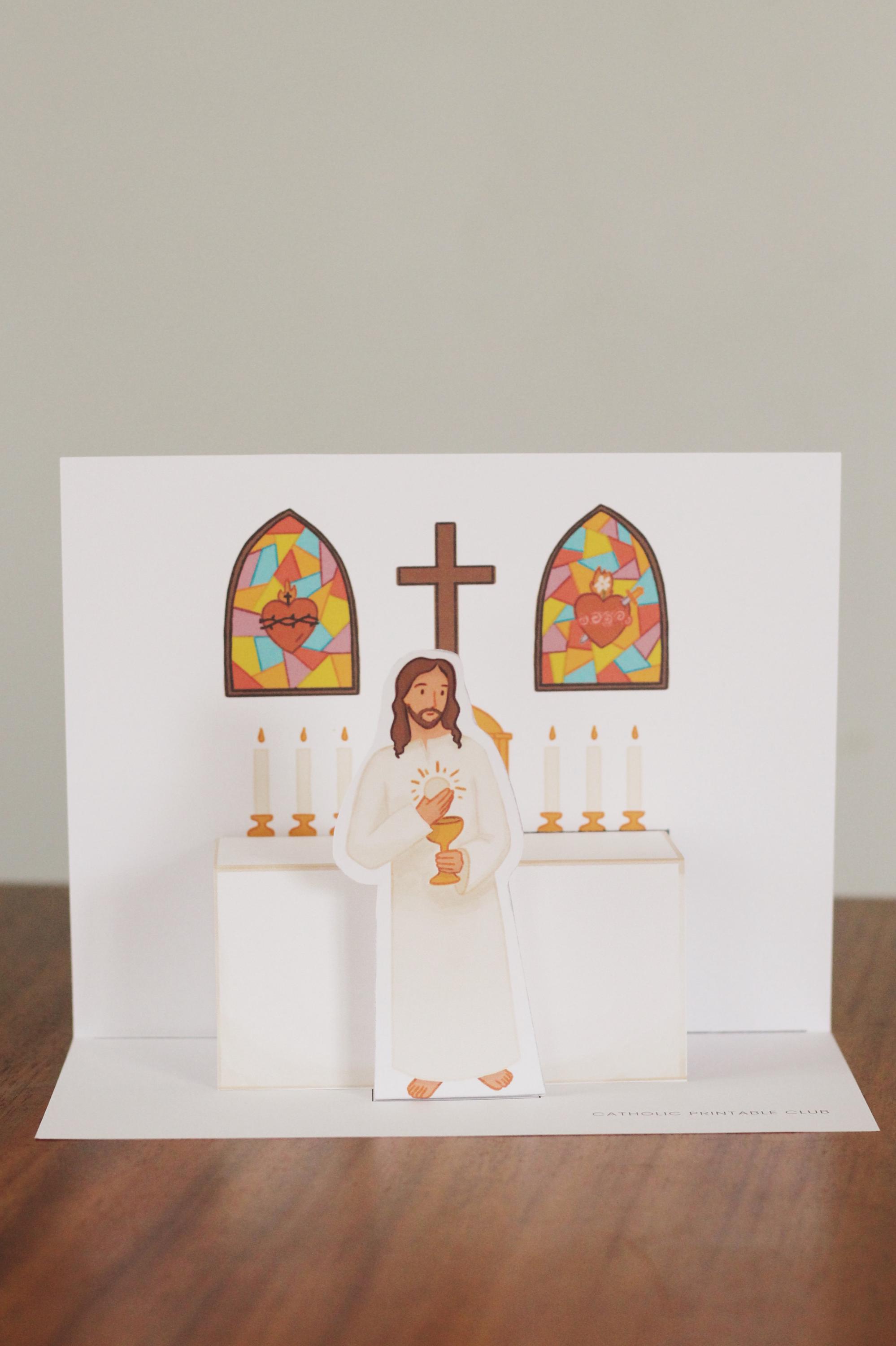 Holy Thursday Activities for Kids | Last Supper Craft, Altar Scene ...