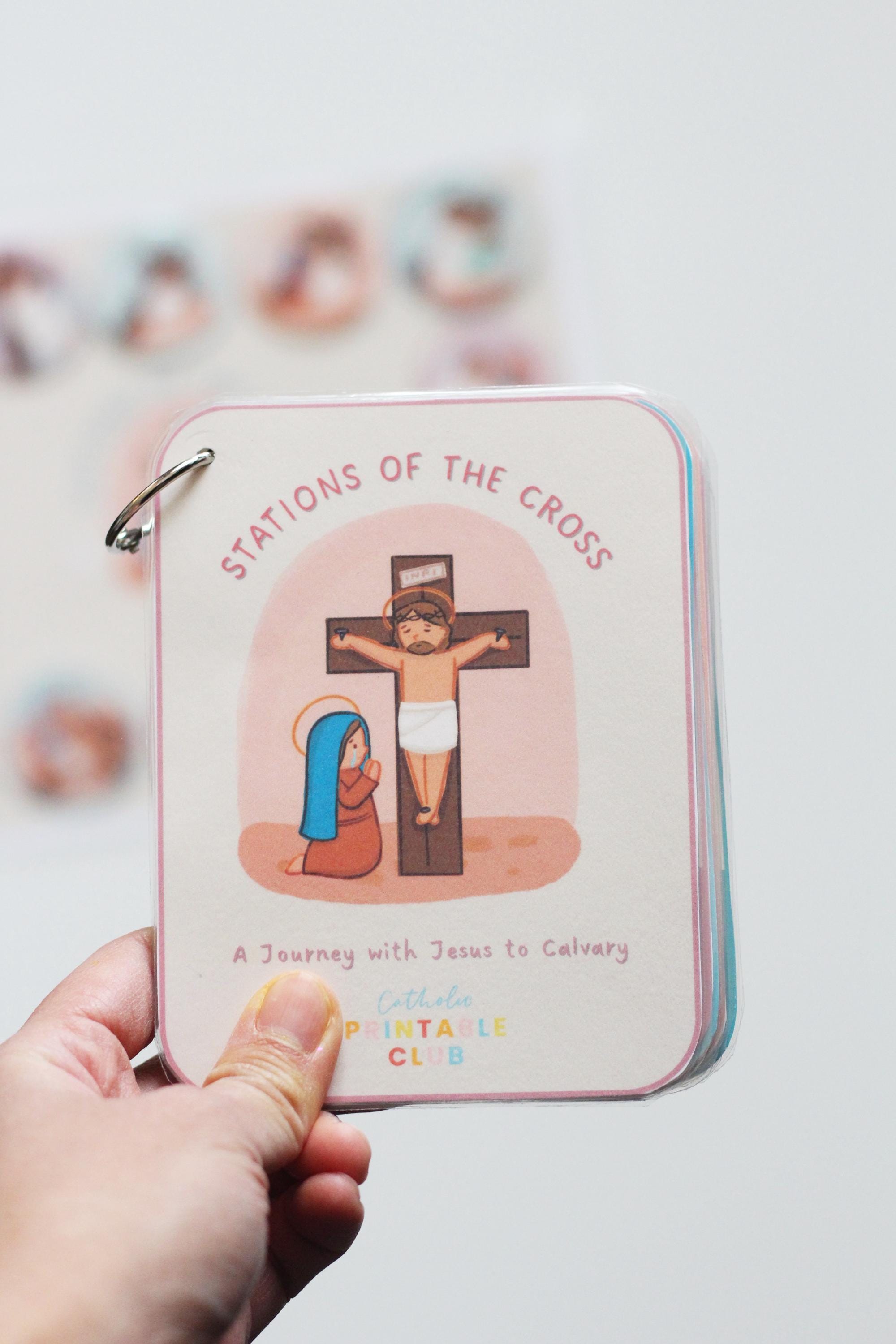 Stations of the Cross Printable Bundle: Reflection & Sequencing Cards ...