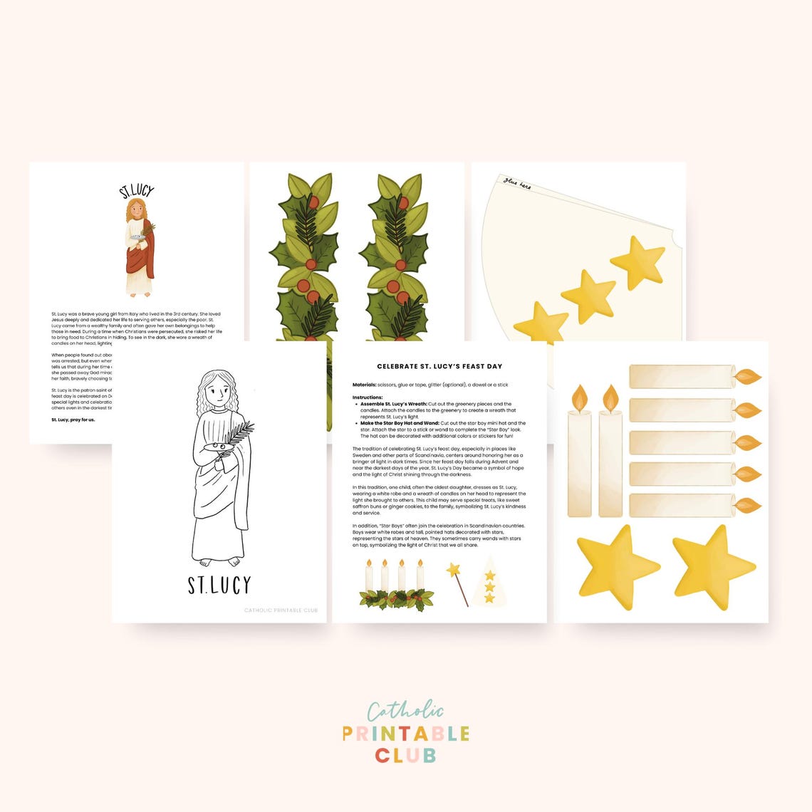 December Printable Bundle, Advent & Christmas Activities for Catholic ...