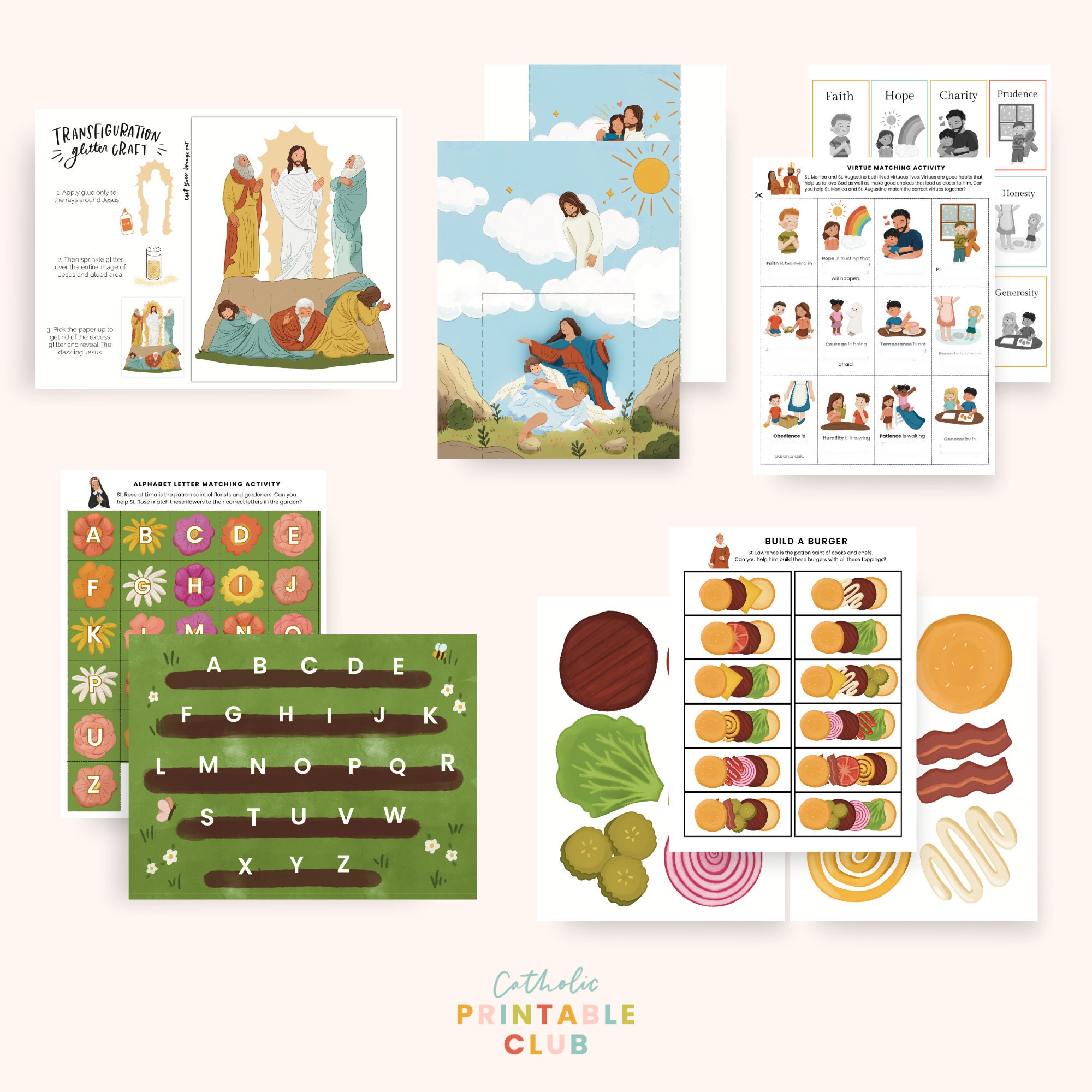 August Printable Bundle/ August Activities for Catholic Families ...