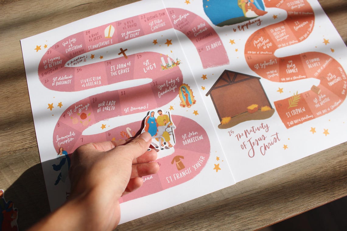 Road to Bethlehem Advent Calendar | Printable Countdown | Catholic ...